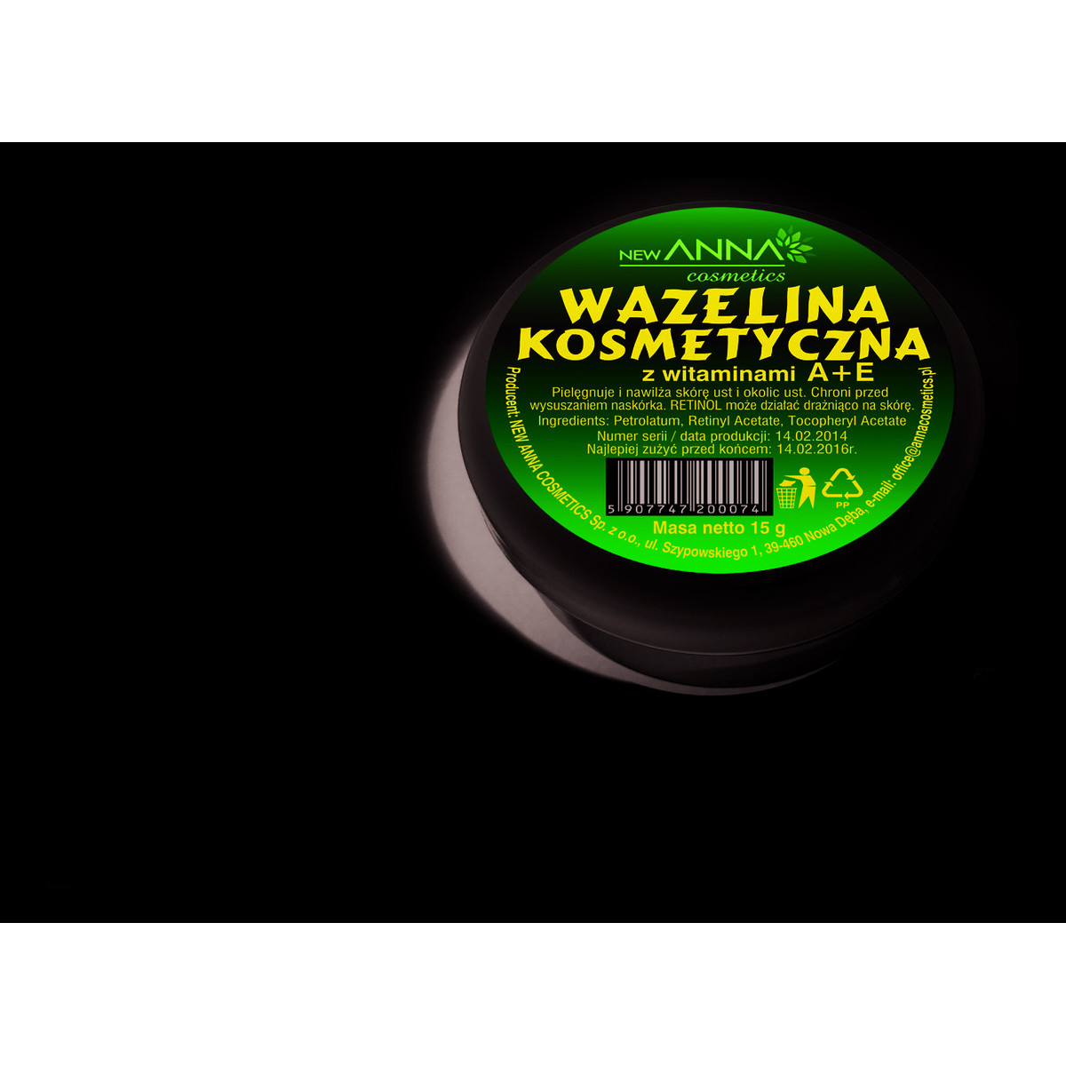 ANNA COSMETICS | Wazelina Kosmetyczna z Witaminami A+E | Wizaż24