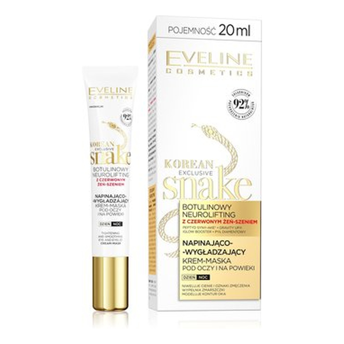 EVELINE | KOREAN EXCLUSIVE SNAKE | Napinająco-wygładzający krem-maska ...