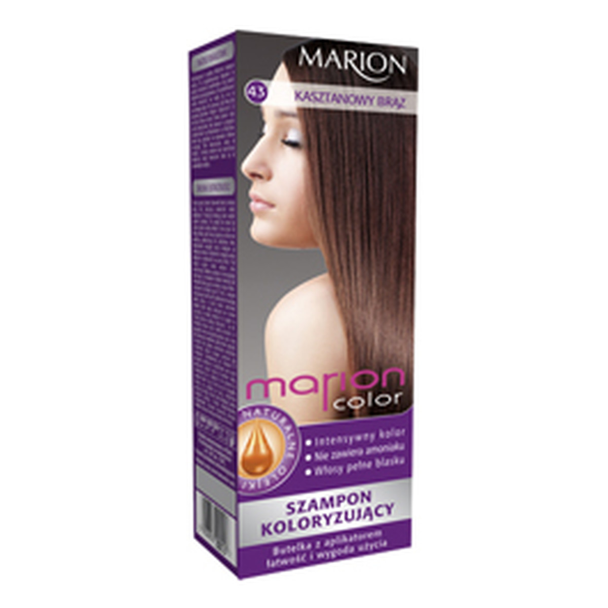 MARION | MARION COLOR | Szampon Koloryzujący 43 Kasztanowy Brąz | Wizaż24
