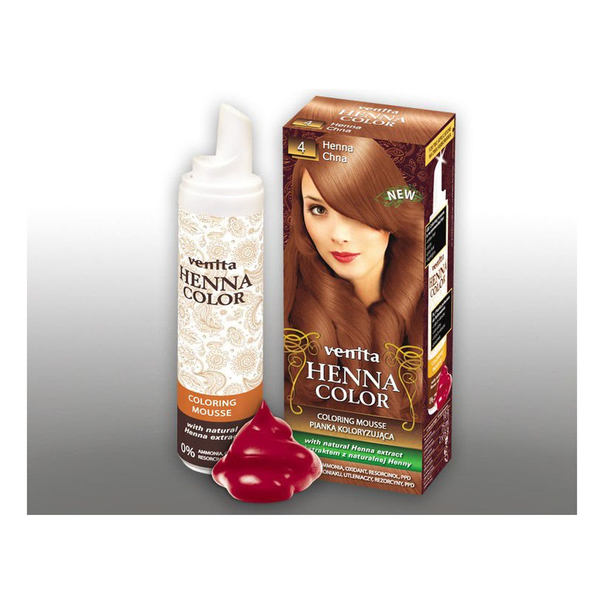 VENITA | HENNA COLOR | Pianka koloryzująca Chna (4) | Wizaż24