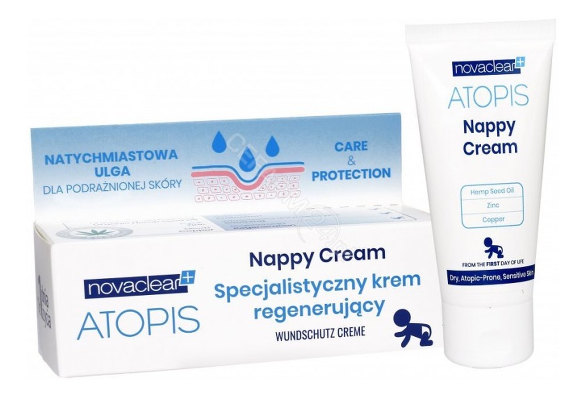 NOVACLEAR | ATOPIS | Pieluszkowy krem regenerujący Nappy Cream | Wizaż24