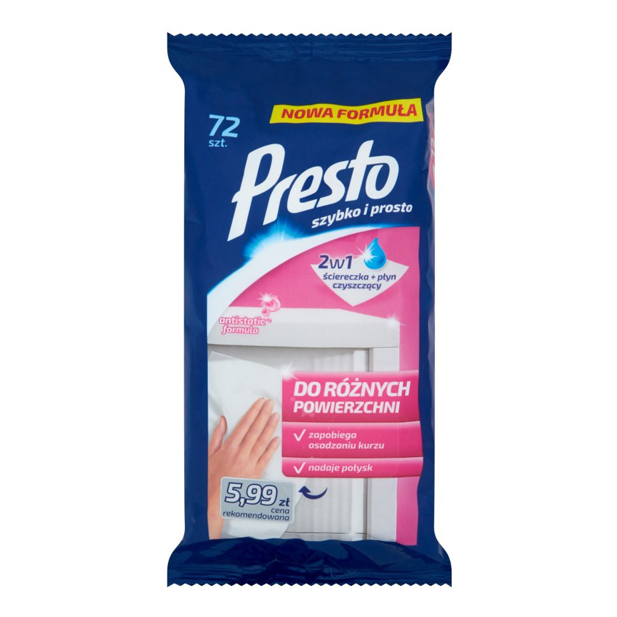 PRESTO CLEAN | Presto Ściereczki nawilżane do czyszczenia różnych ...