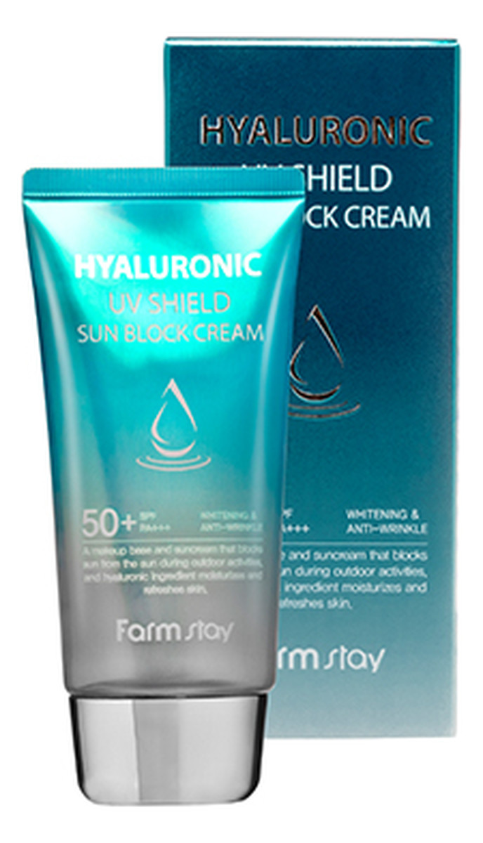 FARMSTAY | Hyaluronic UV Shield Sun Block Cream SPF50+ kremowy bloker ...