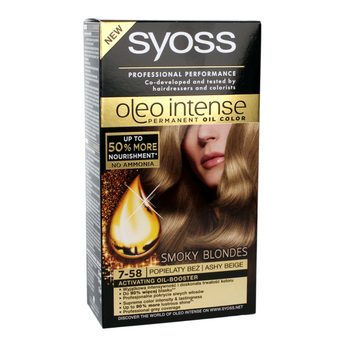 SYOSS | PROFESSIONAL PERFORMANCE OLEO INTENSE | Farba Do Włosów 7-58 ...