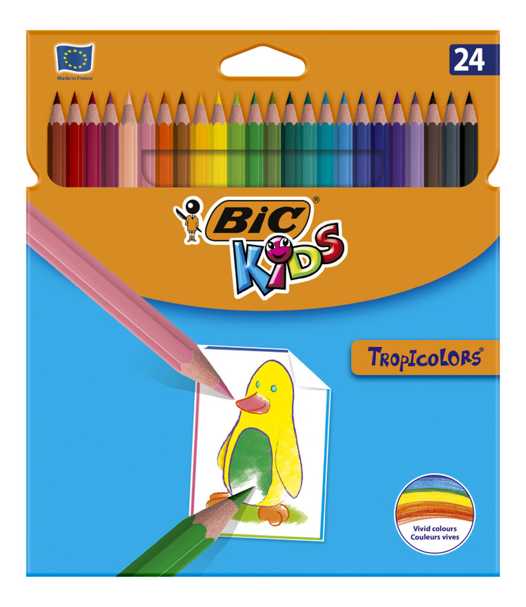 BIC | KIDS | Tropicolors Kredki 24 kolory | Wizaż24