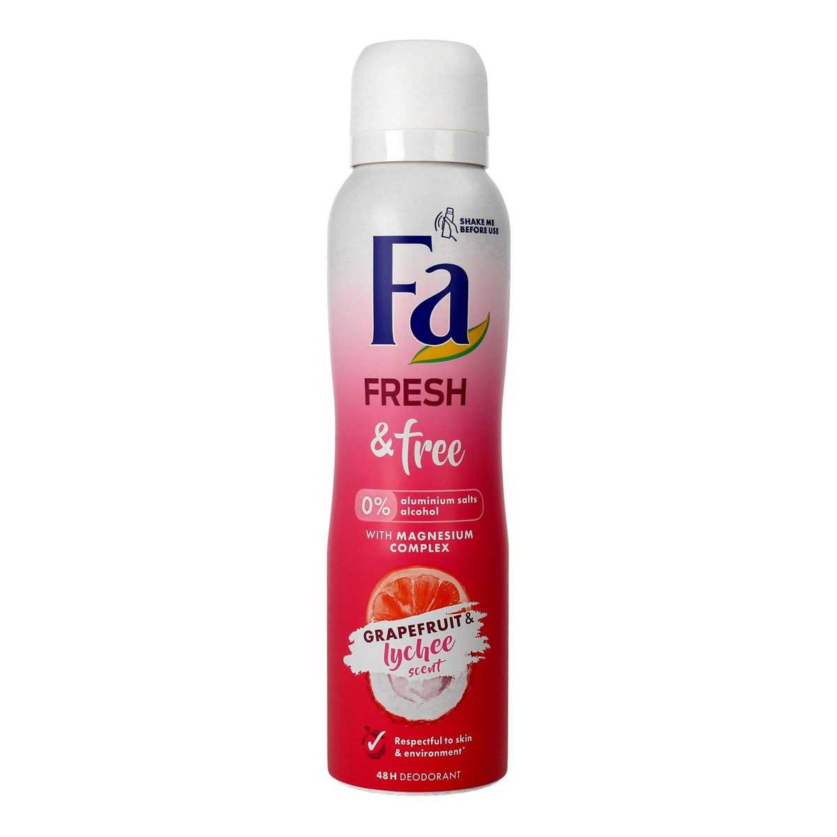 FA | FRESH & FREE | 48H Dezodorant spray Grapefruit & Lychee | Wizaż24